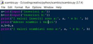 Scambio Di Variabili In Python Assegnazione Multipla Python