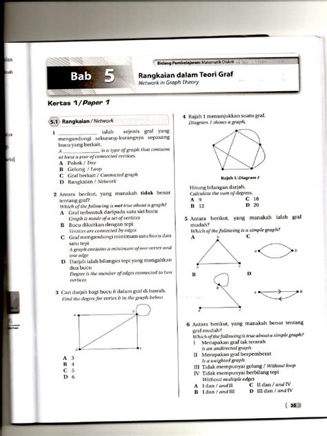 Math Form 4 Bab 5 Latihan Rangkaian Teori Bawah Graf Part 2 Pdf