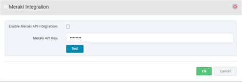 how to enable meraki api integration in nectus network monitoring tools