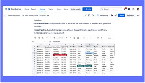 Revolutionize Your Sales Tracking In Confluence With Smart Tables For Confluence
