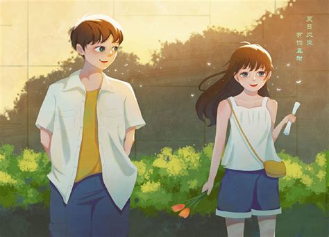 夏日炎炎，有你真甜。 Illustration Writing Exercises 开心蛋黄派y Original作品 站酷zcool