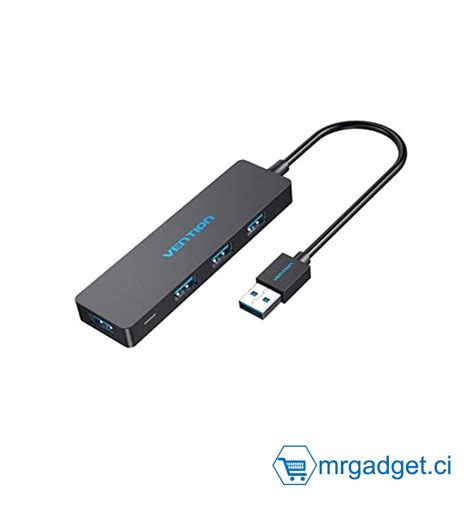 Vention Chkbb Hub Usb Ports Vers Usb A C Ble M Noir