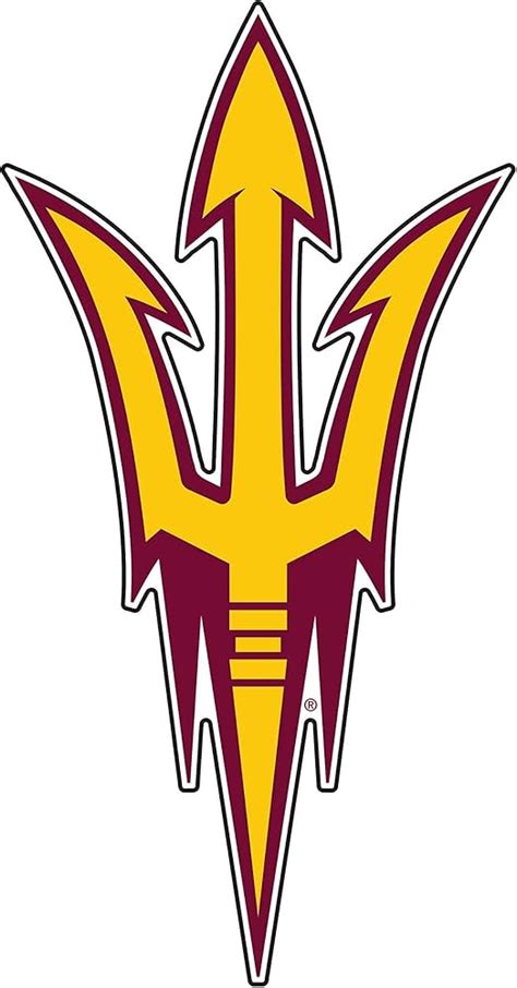 Asu Fork Logo Arizona State Sun Devils Pennant State Shape 18 Inch