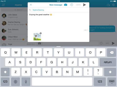 SMS Texting From Tablet Sync By Up To Eleven