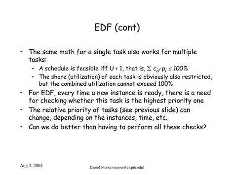 Ppt Real Time Scheduling Edf And Rm Powerpoint Presentation Free Download Id3145175