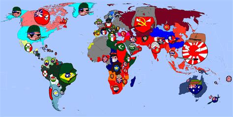 Map Of Ww2 With Countryballs By Jonicor On Deviantart