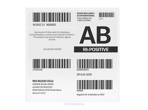 Blood Bag Label Standards At Amy Kates Blog
