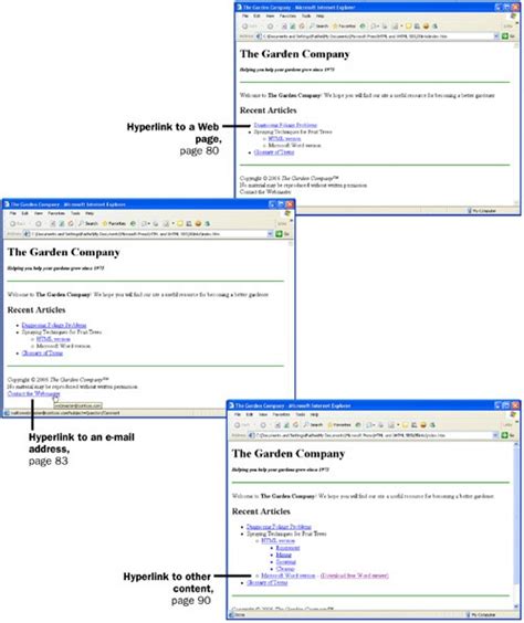 5 Creating Hyperlinks And Anchors Html And Xhtml Step By Step Book