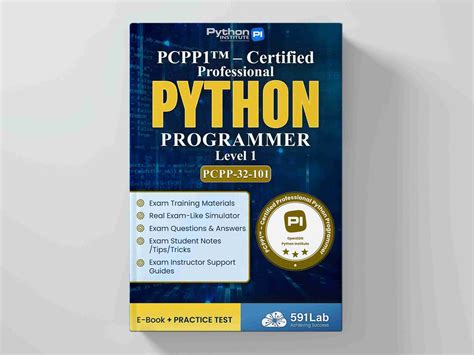 Certified Professional Python Programmer Level 1 Pcpp 32 101 Exam