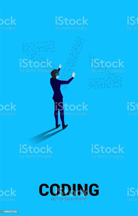 실루엣 남자는 Vr 안경을 착용하고 도트 연결 라인 회로 기판 스타일 소프트웨어 개발 프로그래밍 태그 아이콘 프로그래밍 언어