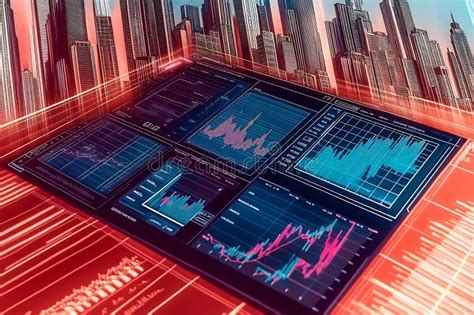 dynamic financial data visualization on digital dashboard interface
