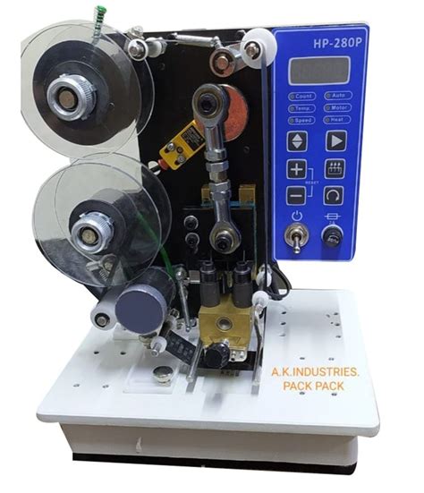 Pack Pack Hp280p Auto Ribbon Printer Coding Machine 110 Timesmin