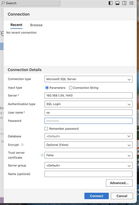 Cannot Connect Remotely To Sql Server Running In Docker Container Stack Overflow