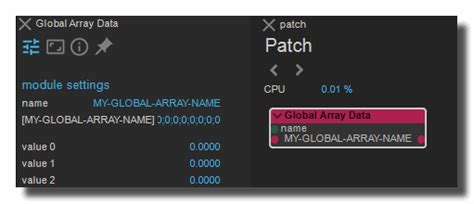 Tutorial Global Arrays Usine Hollyhock Manual