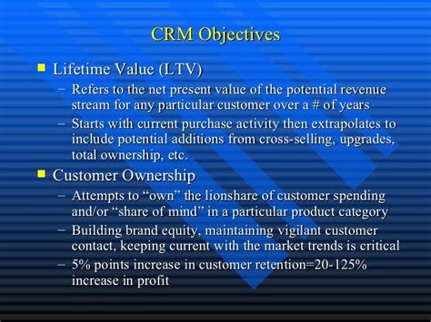 Crm Objectives
