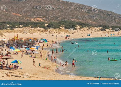 Simos Beach Elafonisos Greece Editorial Image
