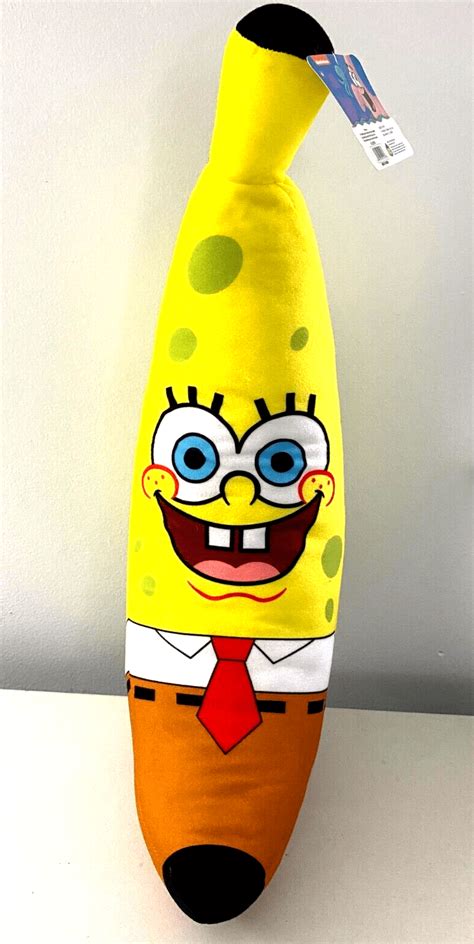 Giant Spongebob Banana Plush Toy 21 Inch Tall Soft Official Nwt