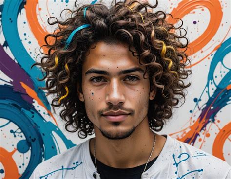 Graphiti Is Messy Like Life Youthful Latino Man Radiates