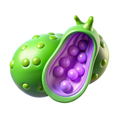 Extraordinary Abstract Cellular Structure Organelle With Internal Components Authentic 56600405 Png