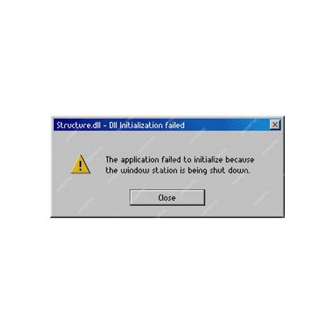 Premium Vector Error Window Message Dll Initialization Failed