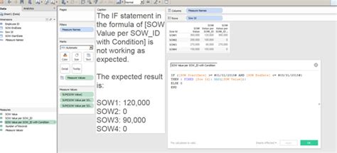 Table Calculation With Lod Expression And If Statement
