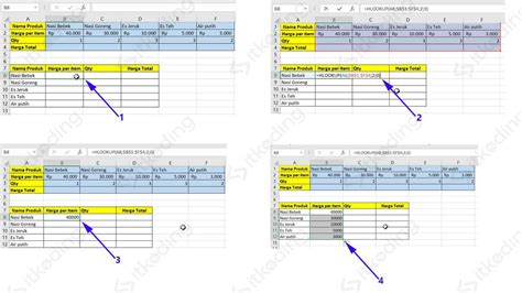 Rumus Hlookup Di Excel Cara And Contoh Fungsi Hlookup Excel