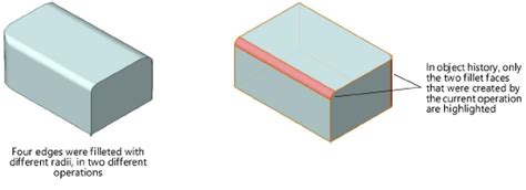 Modifying A Fillet Chamfer Or Shell Object