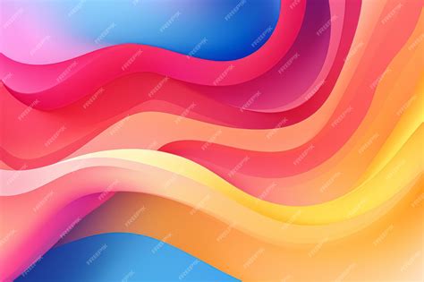 Premium Ai Image Trendy Dynamic Wavy Lines Abstract Gradient