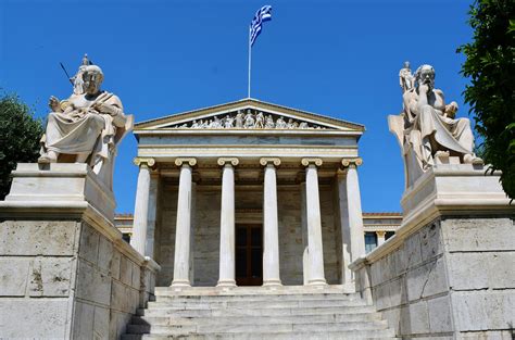 Academy Of Athens Neoclassical Building And Greek Nationa