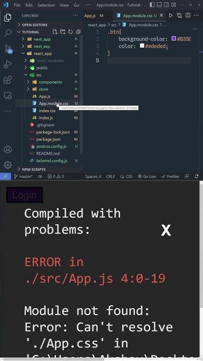 Why Use Css Module In React Shorts Youtube