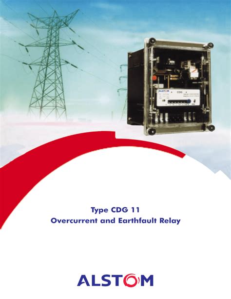 Cdg 11 Overcurrent And Earthfault Relay Technical Specs