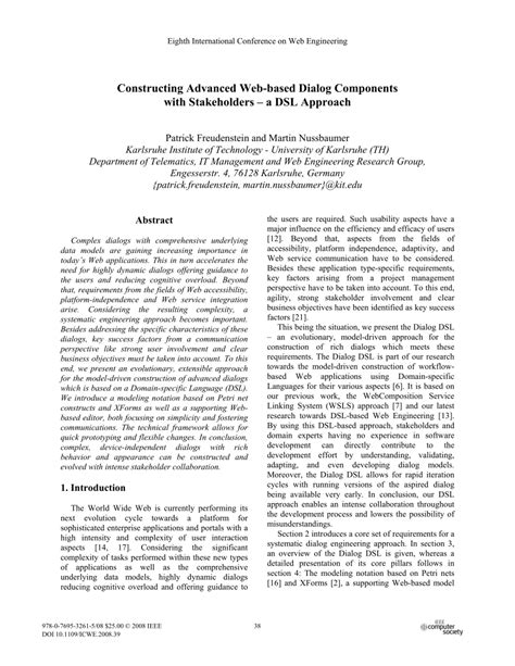 Pdf Constructing Advanced Web Based Dialog Components With