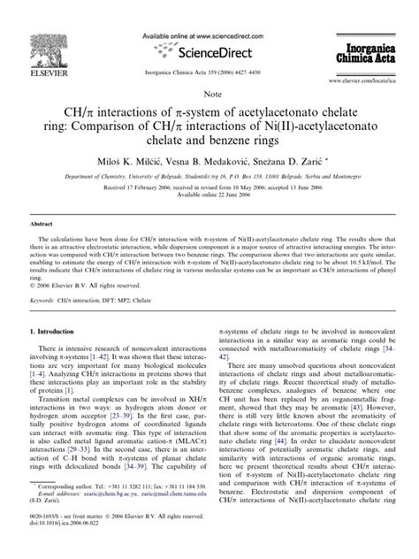Ch Pi Kölcsönhatás Pdf Aromaticity Molecules