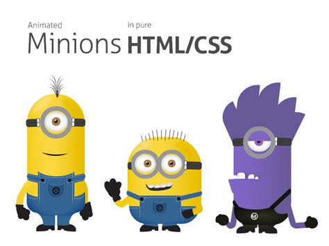 Minions In Pure Htmlcss By Amr Khalil On Dribbble