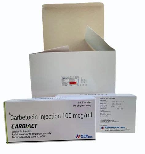 Carbitocin 100mcg At Rs 292 36 Vial Cancer Injection In Surat Id 2851507222573