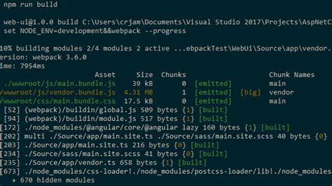 Aspnet Core Angular And Webpack Webpack Transpiling And Bundling