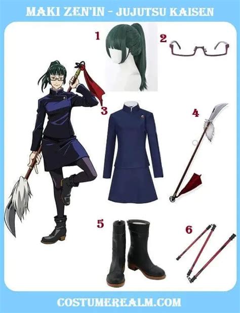 How To Dress Like Maki Zenin Costume Guide For Cosplay And Halloween Cosplay Costumes Cosplay