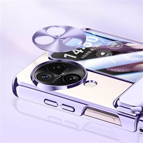 For OPPO Find N Flip Electroplated Case Film Integral Hinge Shockproof Phone Case Gold