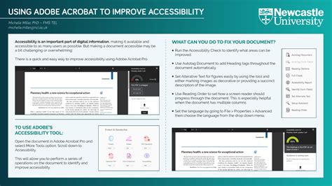 Using Adobe Acrobat To Improve Accessibility Fms Tel