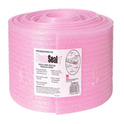 Owens Corning Propink Comfortseal 75 In W X 50 Ft L Unfaced Ridged