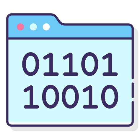 Binary Code Flaticons Lineal Color Icon Binary Code Flaticons Lineal Color Icon