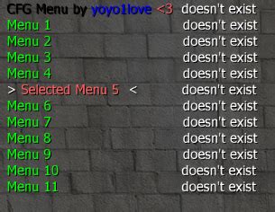 GitHub Yoyothebest Cfgmenuraw Multi COD Cfg Menu