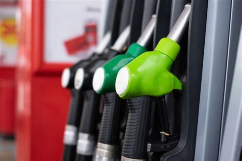 Premium Photo Detail Of Fuel Pumps In European Gas Station Inflation Rising Prices Economy