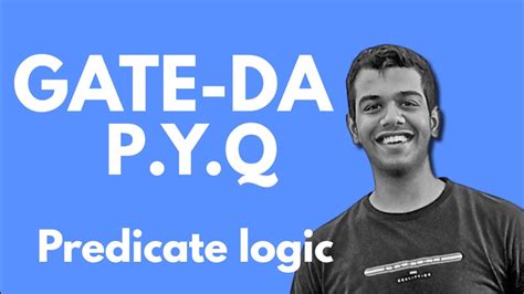 Gate Da Pyq On Predicate Logic Gate Da Course Youtube