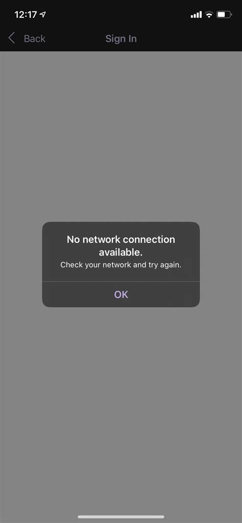 No Network Connection Available Error For New Install Ipad And Iphone