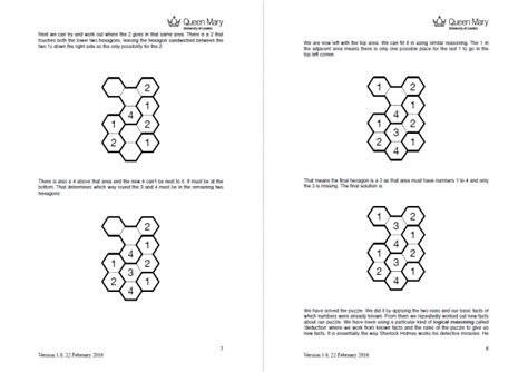 Computational Thinking Number Hive Logic Puzzles Booklet For Ks2