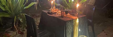 Private Romantic Dinner Setup By The Beach In Siargao Island A Perfect