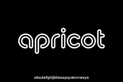 Premium Vector Modern Playful Outline Display Font Vector