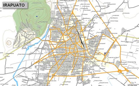 Free Printable Irapuato Road Map For Travelers In Mexico