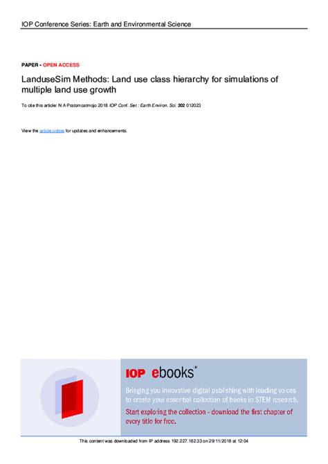Pdf Landusesim Methods Land Use Class Hierarchy For Simulations Of Multiple Land Use Growth